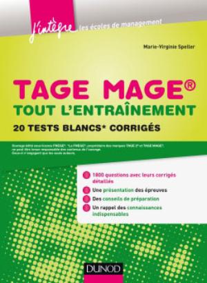 TAGE MAGE tout l'entraînement : 20 tests blancs corrigés - ScholarVox ...